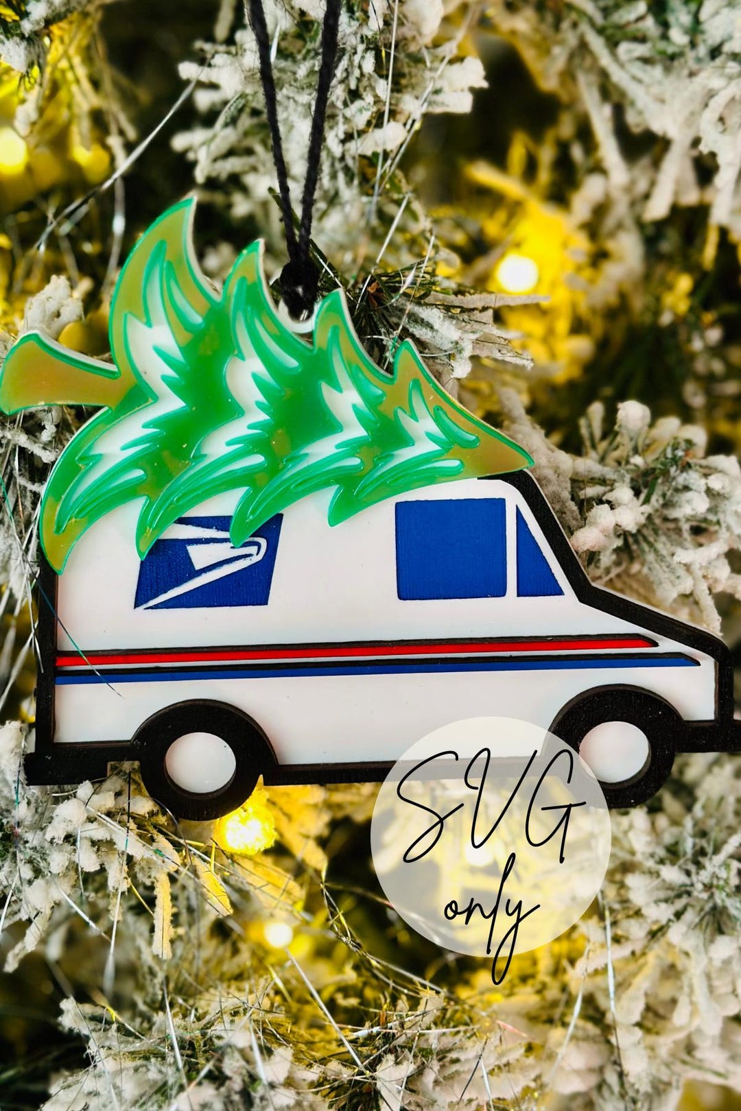 USPS Gift Card Ornament SVG - Etsy