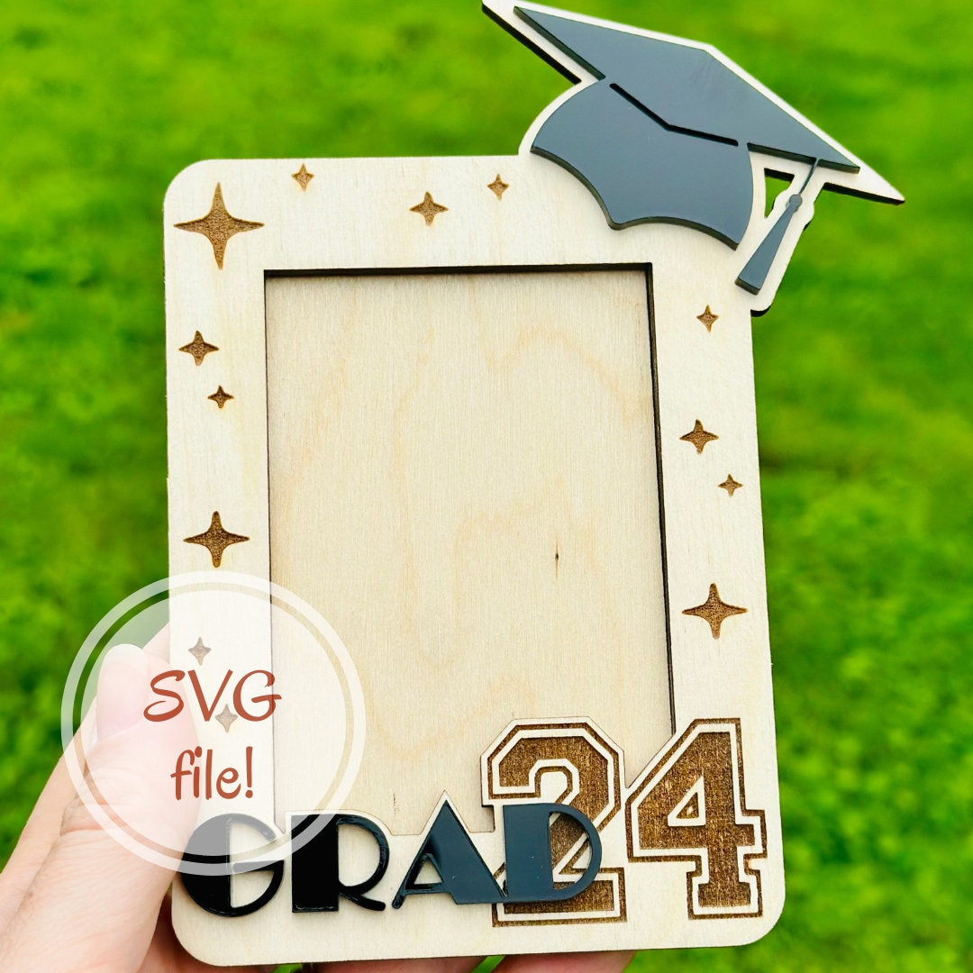 Grad Photo Frame SVG - Etsy