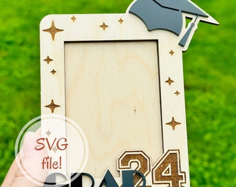 Graduation Photo Frame M&F With Bases SVG Dxf Ai Cdr Laser Cutting ...