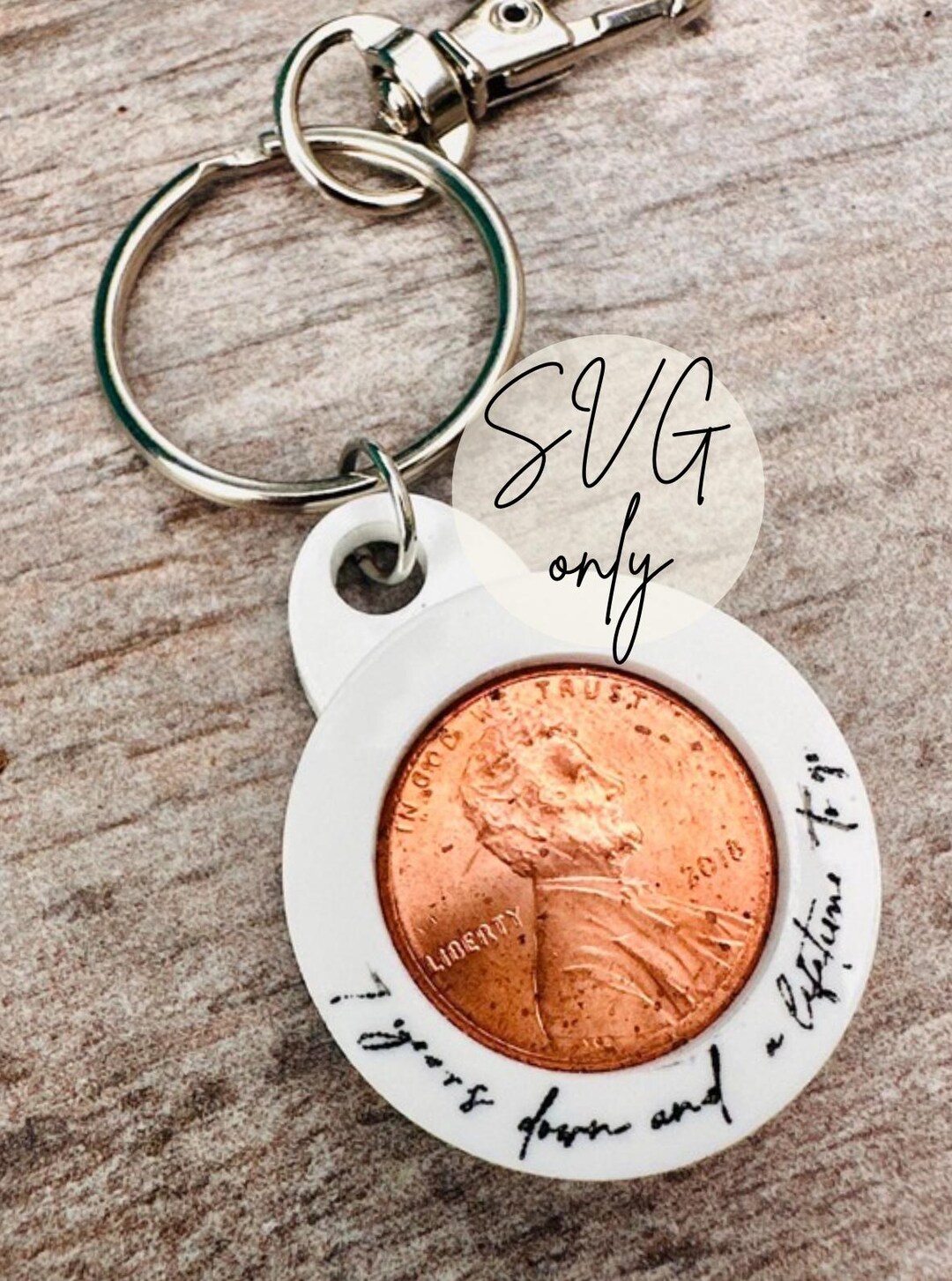 Penny Keychain SVG - Etsy