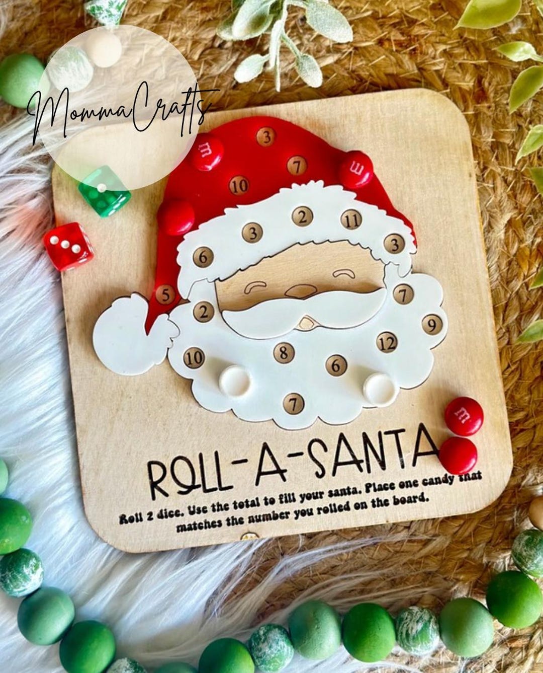 Roll-a-santa - Etsy