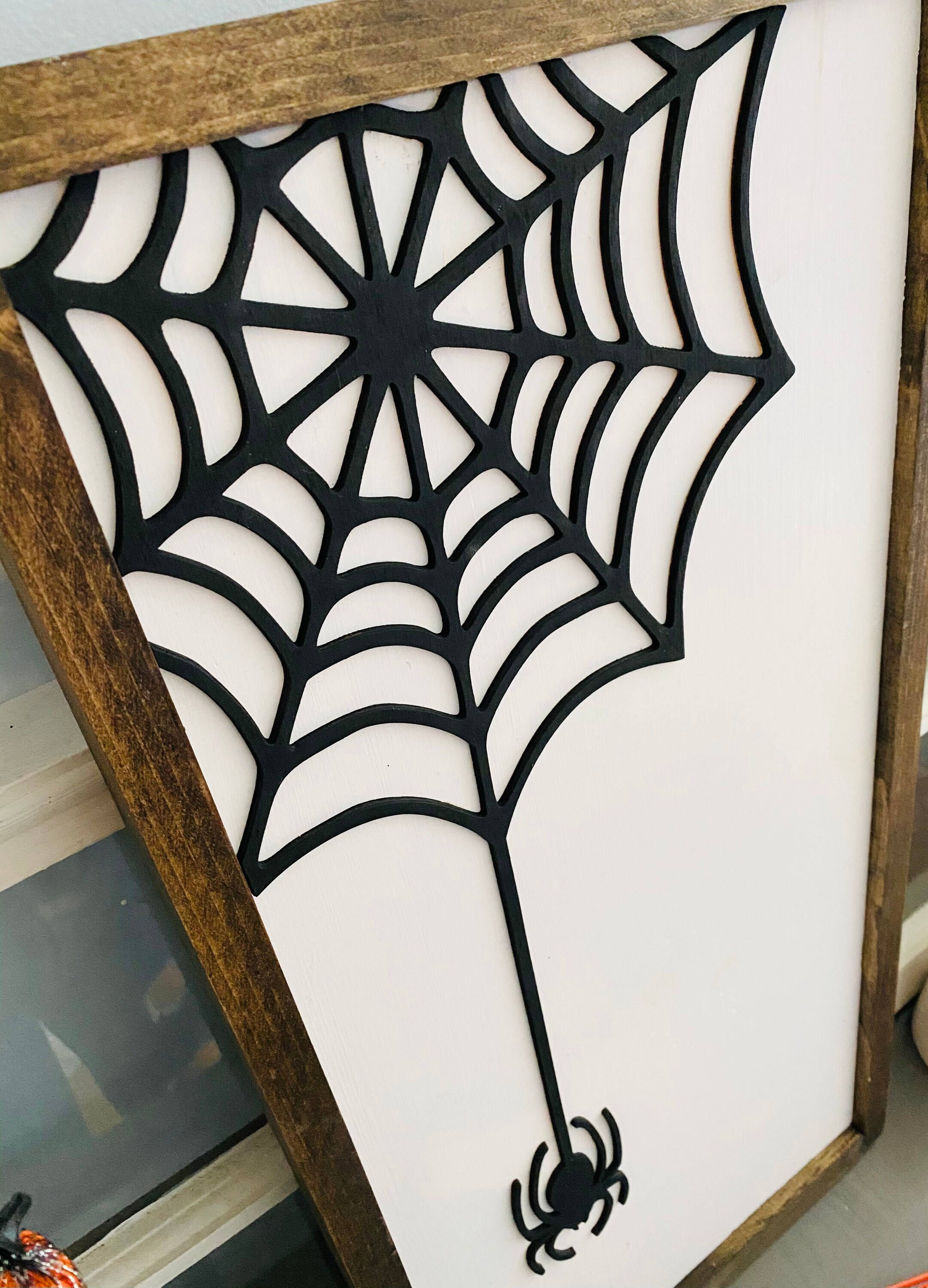 3D Spider Web Sign | Etsy