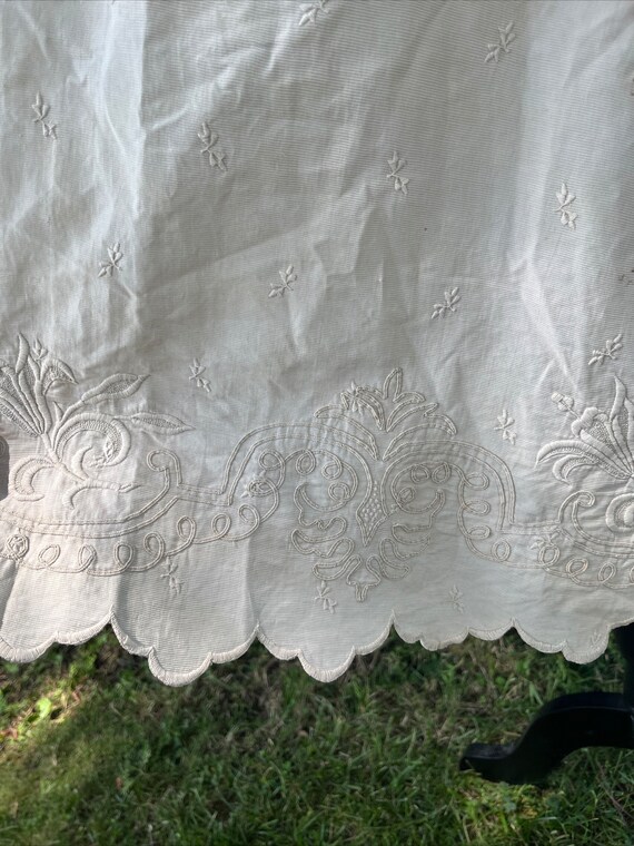 Antique Edwardian Petticoat Great embroidery! Victori… - Gem