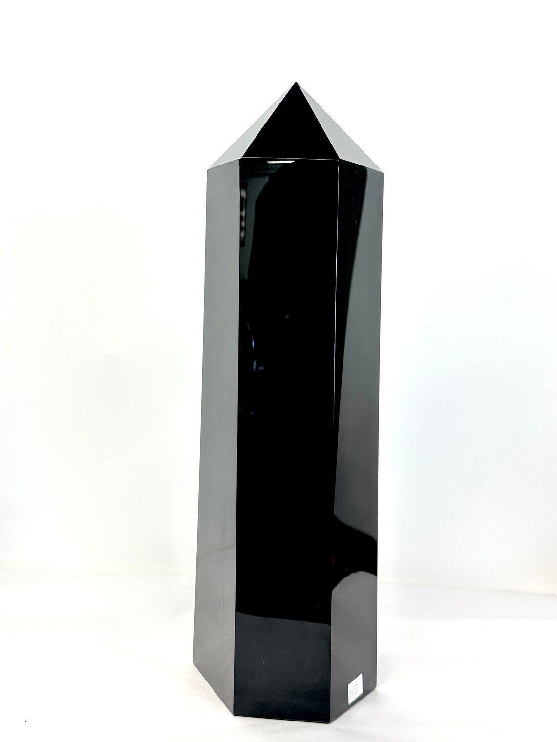 HUGE 14” Black Obsidian Crystal Tower - Large Polished Display Piece 13 ...