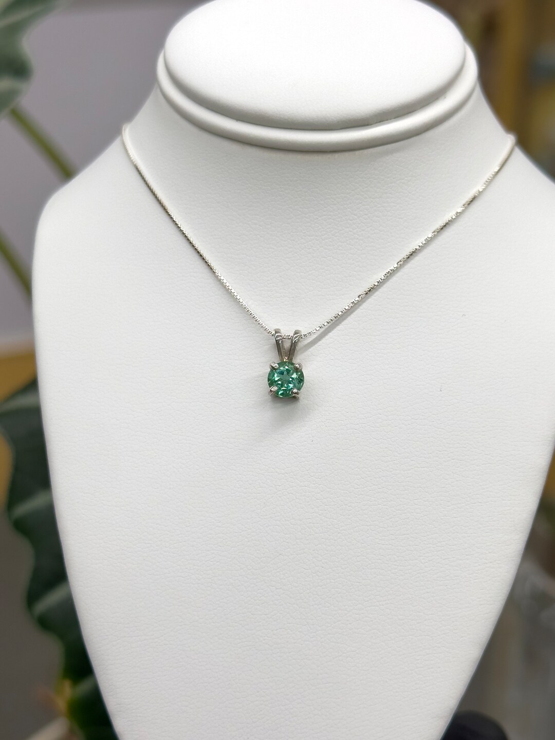 Beautiful Seafoam Green/blue Tourmaline in Sterling Silver Prong ...