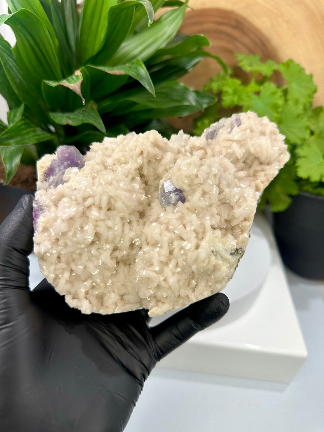 Purple Fluorite Crystals in Pyrite Rich Matrix From the Fujian Province ...