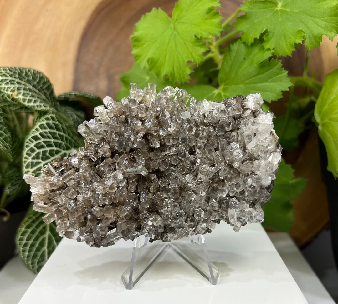 RARE Hexagonal Clear Columnar Calcite Crystal Cluster From the Fujian ...