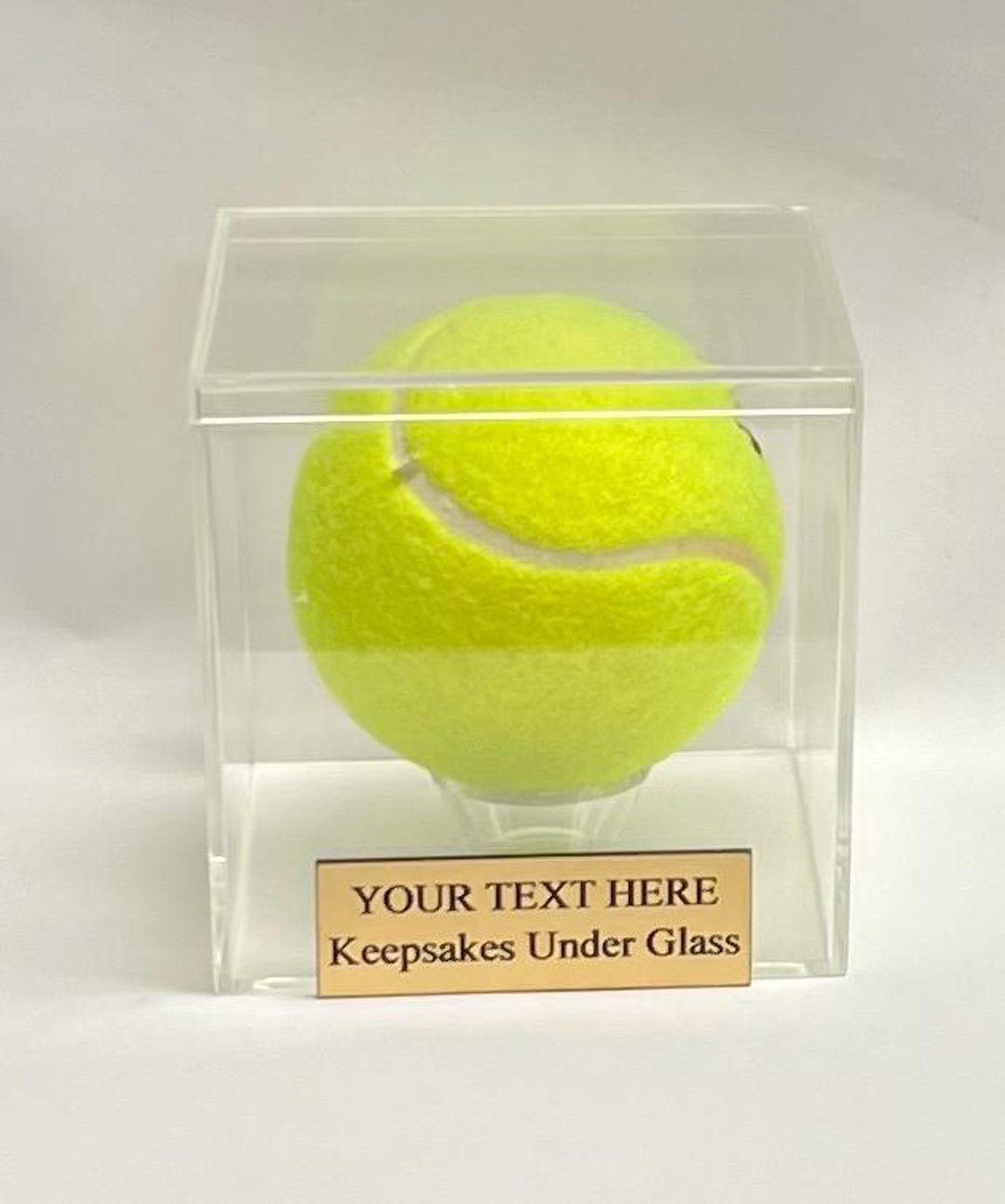 Tennis Ball Acrylic Display Case With Fitted Lid and Custom Stand Free ...