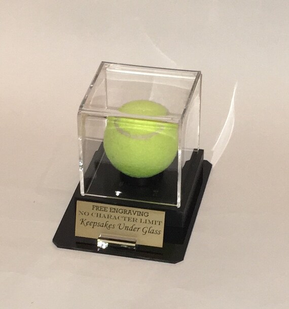 Tennis Ball Acrylic Personalized Engraved Display Case With | Etsy