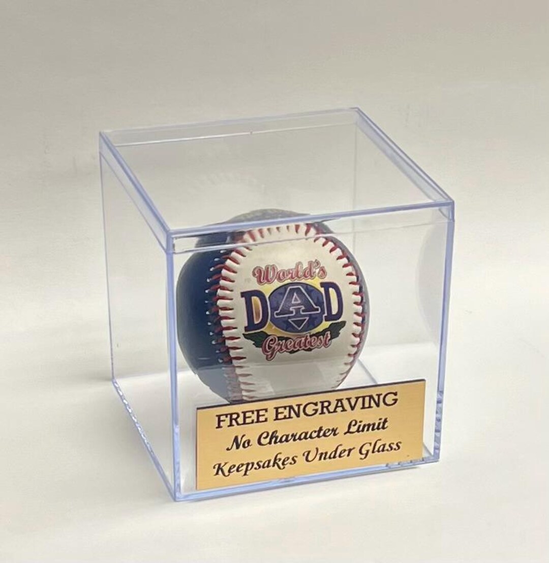 Baseball Acrylic Display Case With Fitted Lid and Custom Stand - Free ...