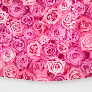 Vintage Y2K Pink Rose Sequined Graphic Asymmetrical One Shoulder Top ...