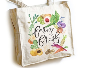 Farmers market bag | Etsy