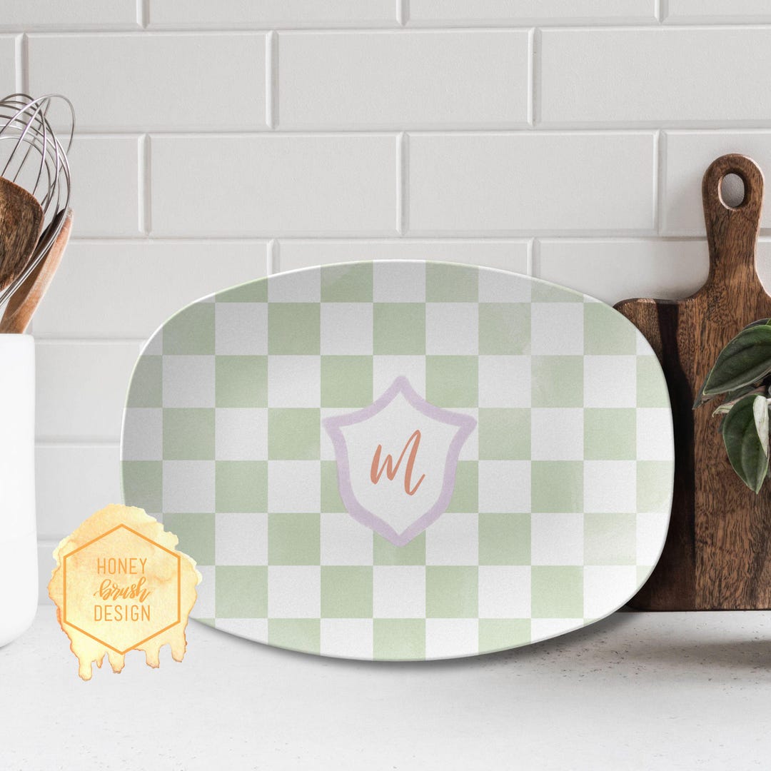 Custom Monogram Platter, Personalized Last Name Wedding Gift, Custom ...