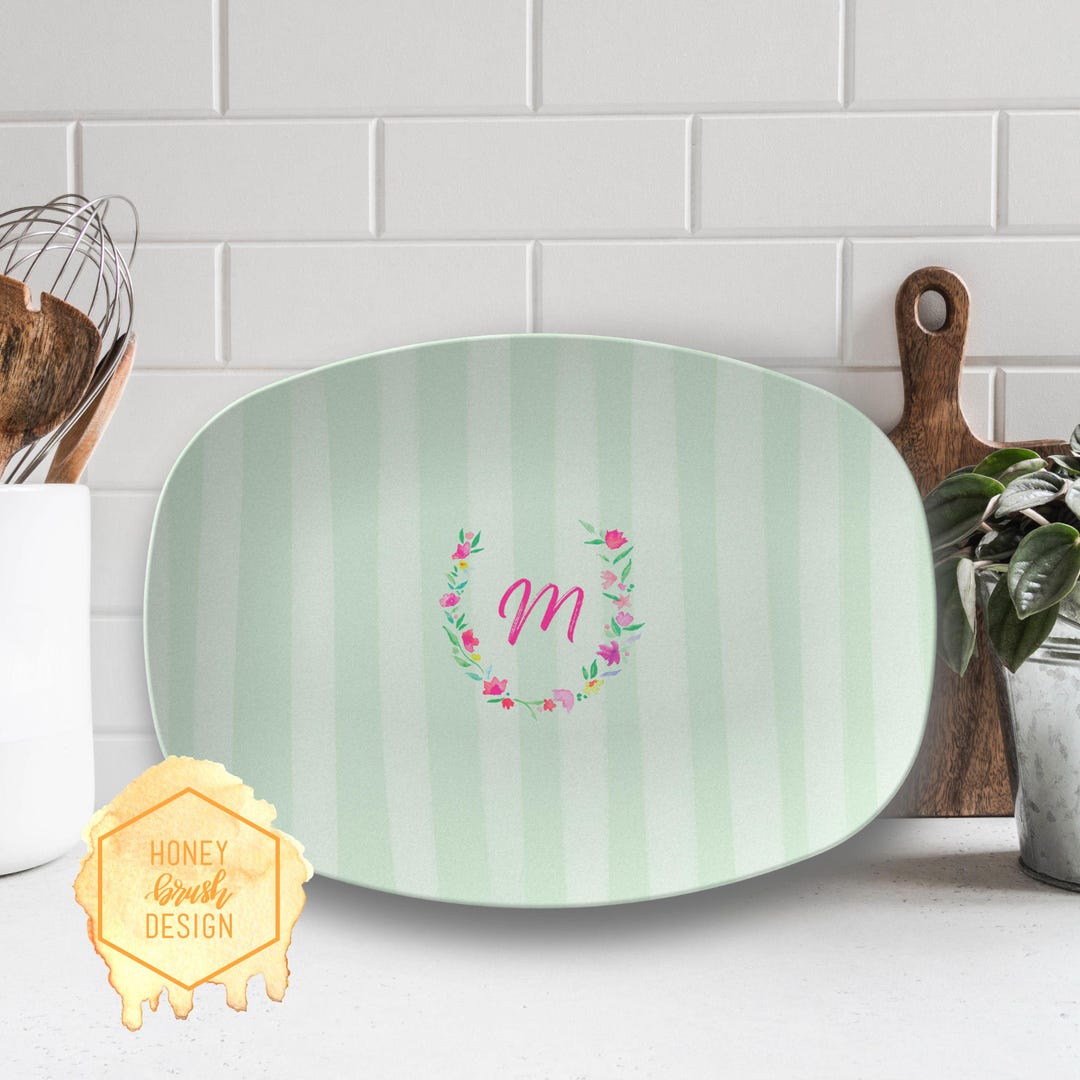 Custom Monogram Platter, Personalized Last Name Wedding Gift, Custom ...