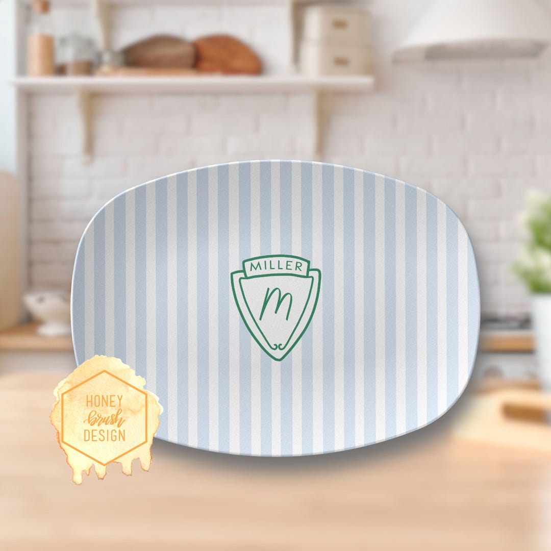 Custom Monogram Platter, Personalized Last Name Wedding Gift, Custom ...