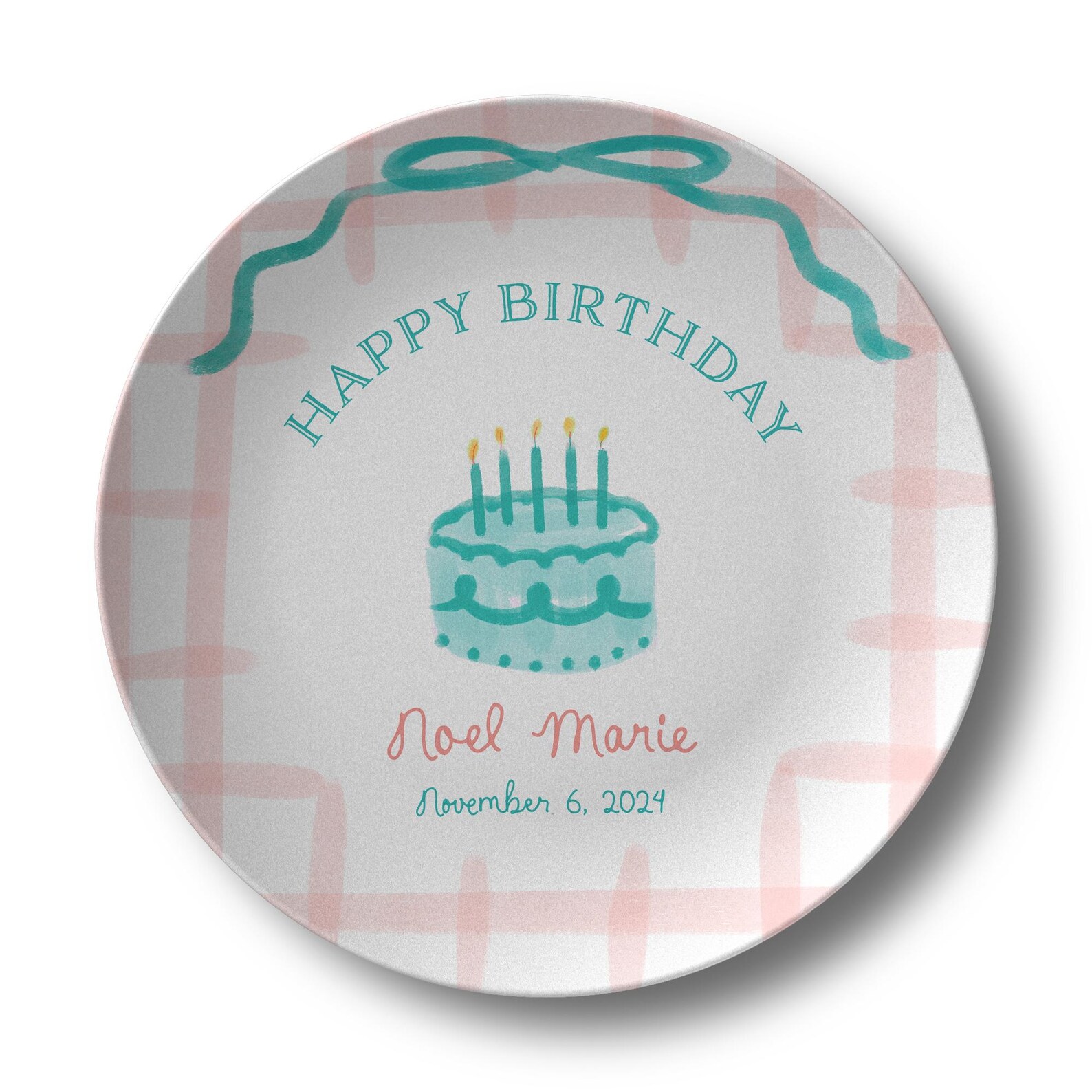 Personalized American Boy Birthday Plate: Custom Polymer Kids Gift - Etsy