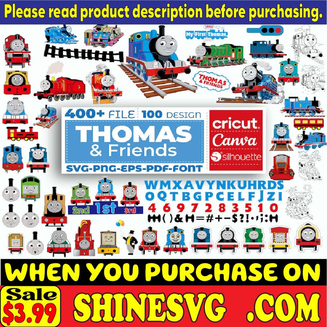 Thomas the Train SVG Bundle, High Quality PNG, Thomas and Friends Svg ...