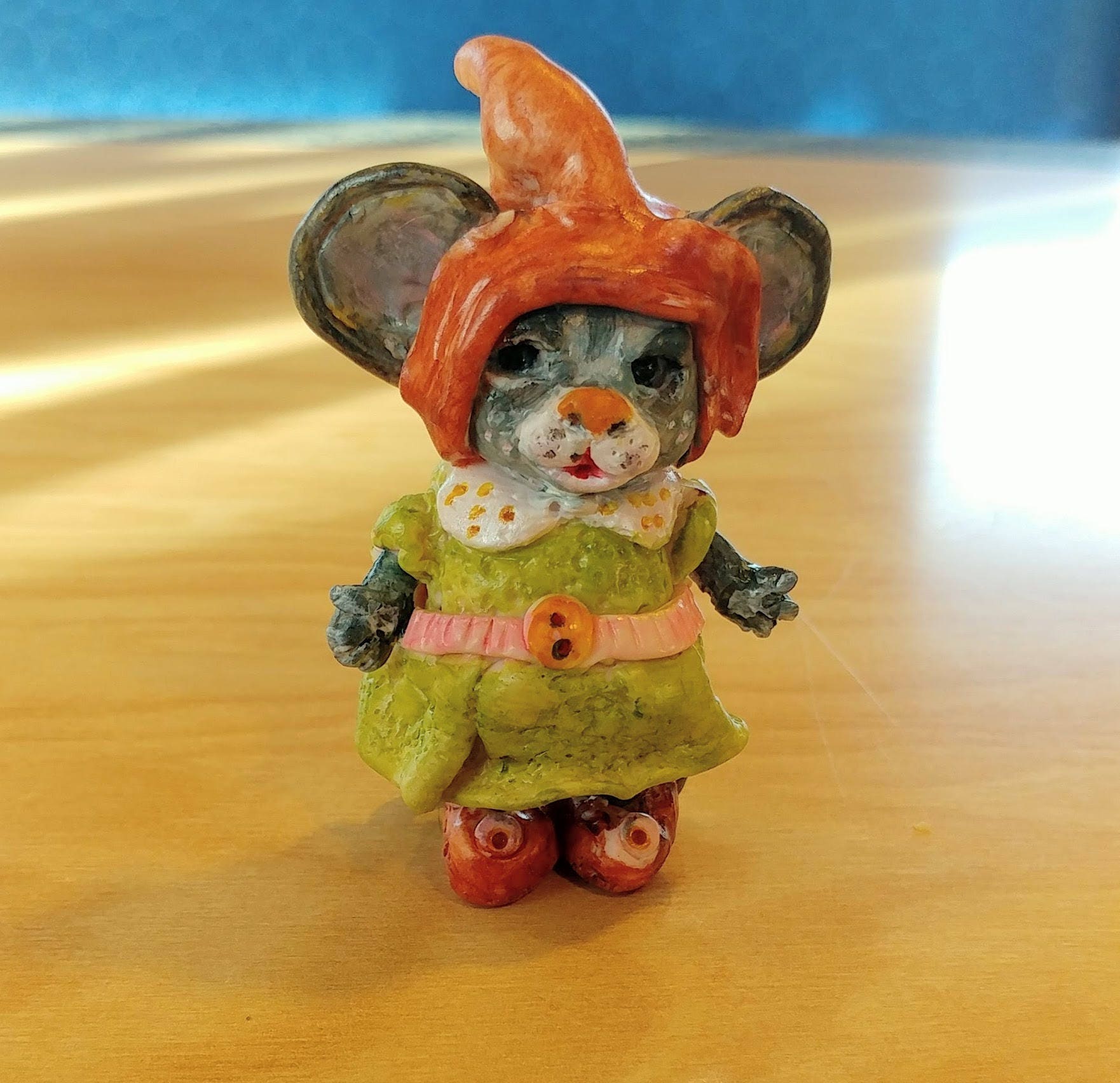 Miniature Polymer Clay Mouse OOAK Miniature - Etsy
