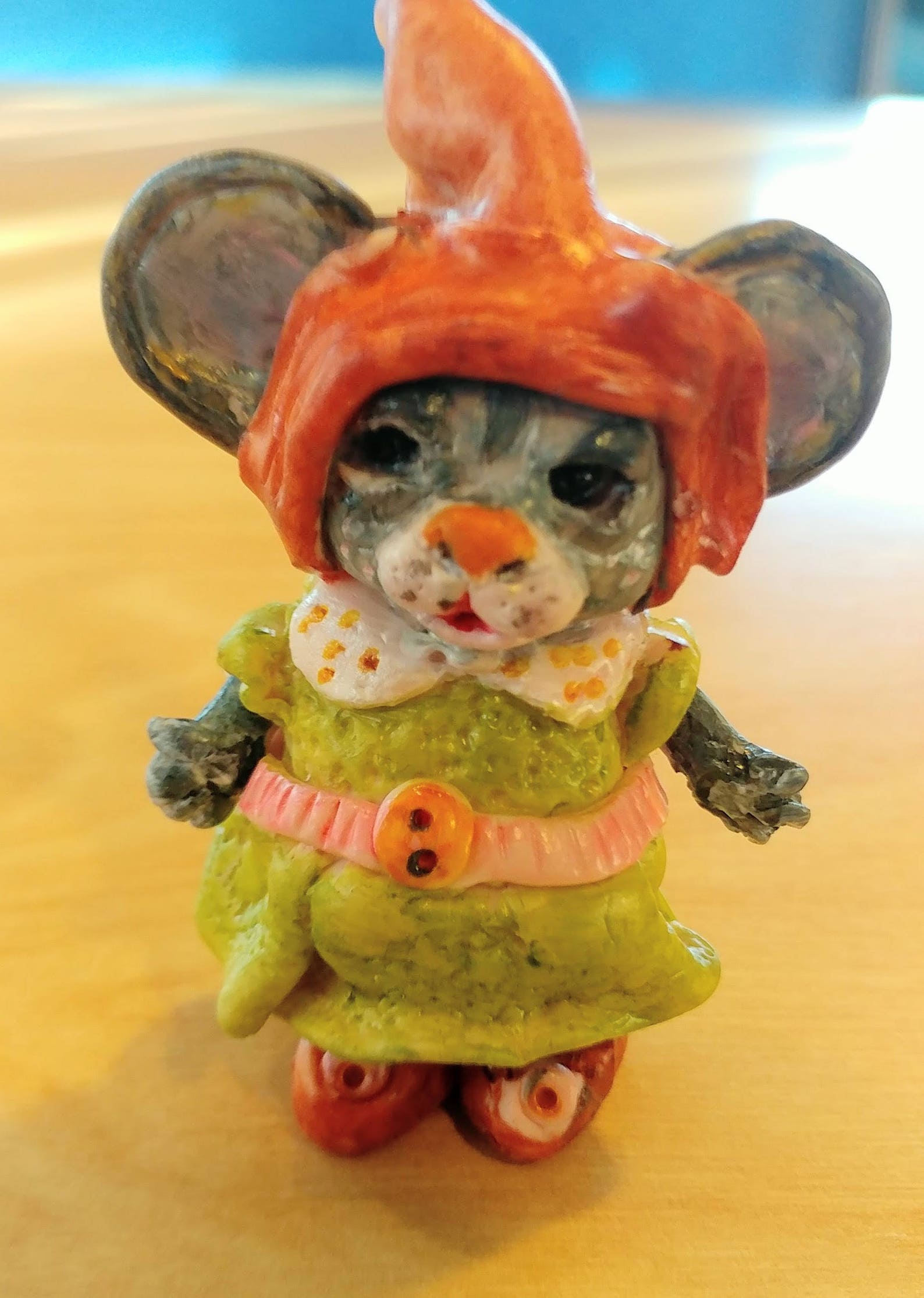Miniature Polymer Clay Mouse OOAK Miniature - Etsy