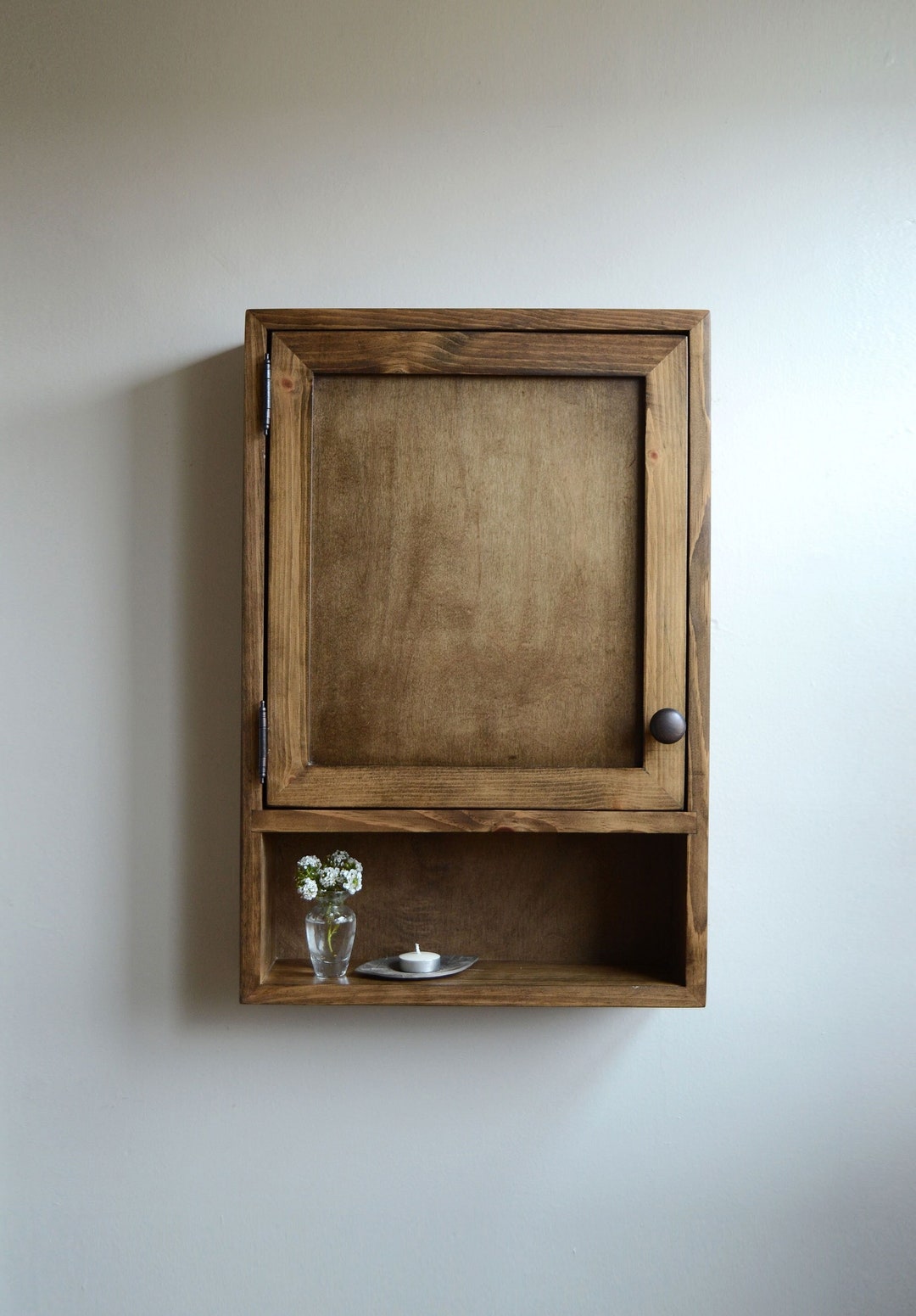 Wooden Medicine Cabinet - Bathroom Cabinet - Wall Storage Unit ...