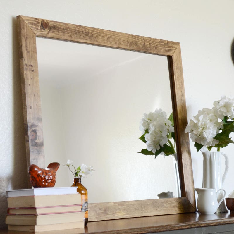 Rustic Mirror - Etsy