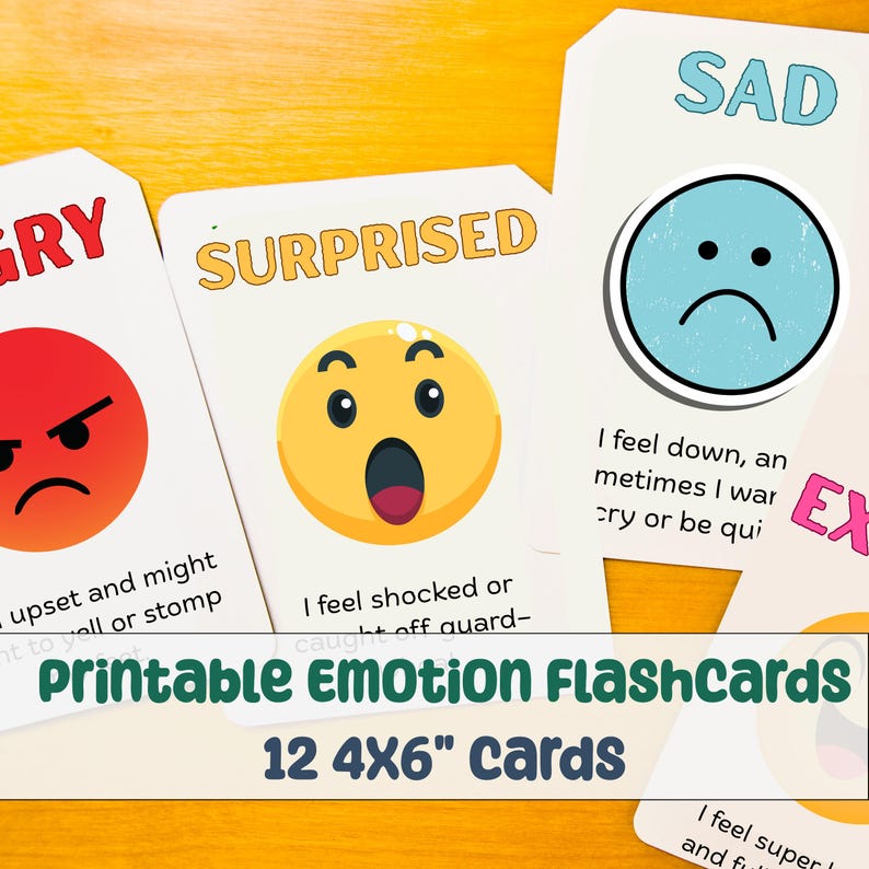 Printable Emotion Flashcards for Kids | "how Do You Feel?" Feelings ...