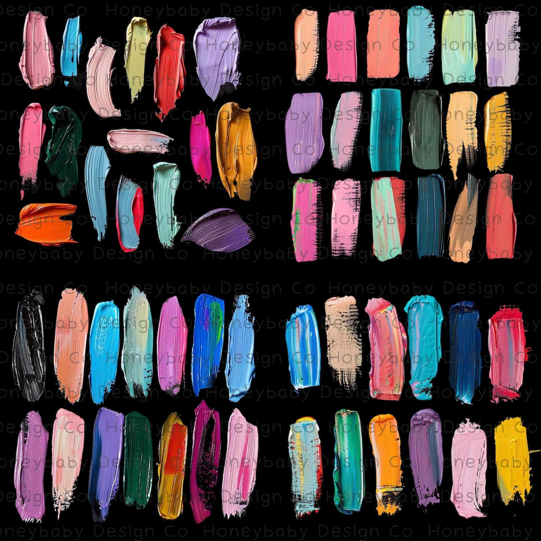 Acrylic Paint Streaks PNG | Vibrant Art Strokes, Commercial Use ...