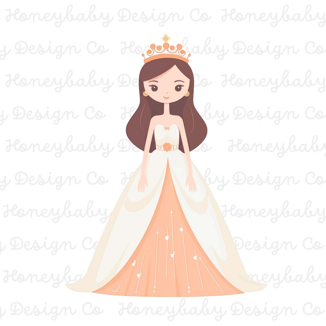 Pink Princess Clipart | Nursery DIY PNG SVG (digital Download) - Etsy
