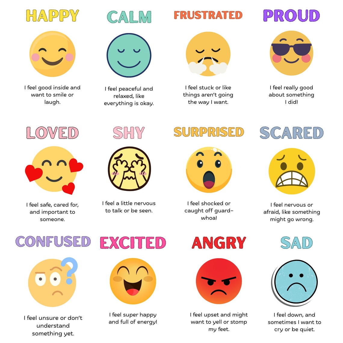 Printable Emotion Flashcards for Kids | "how Do You Feel?" Feelings ...