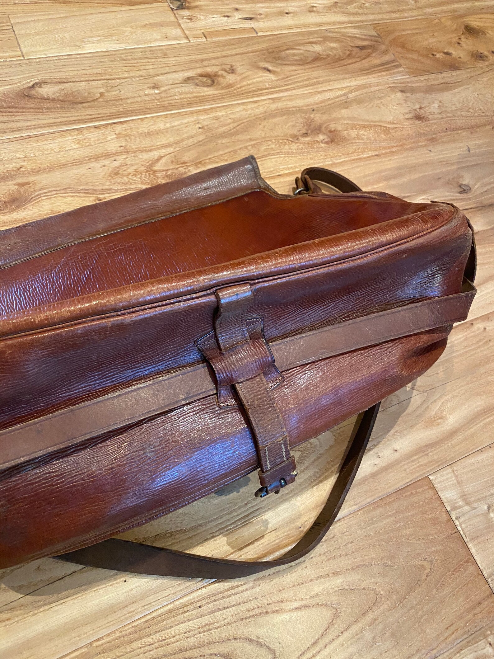 Antique French Leather Satchel 1930 - Etsy