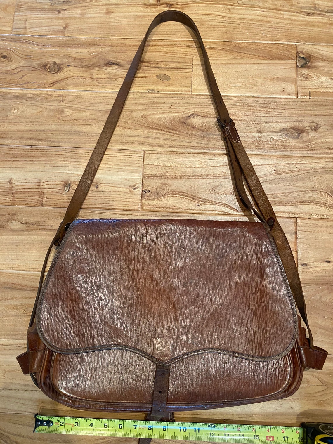 Antique French Leather Satchel 1930 - Etsy