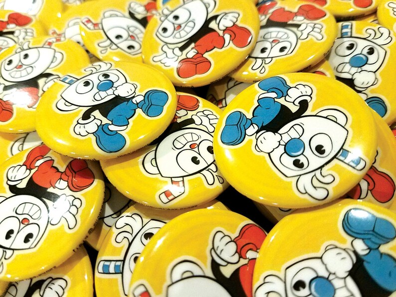 1.5 Cuphead Button Pins - Etsy