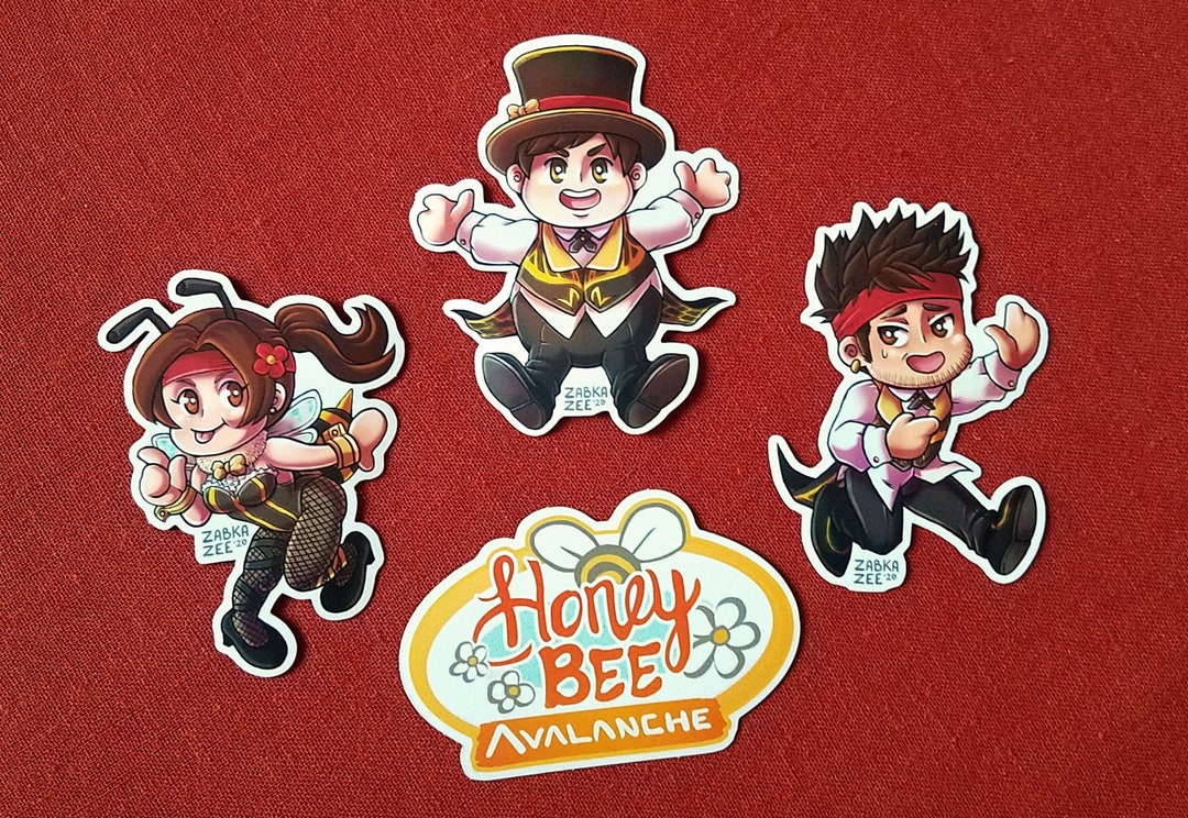 3" [STICKER SET] Honey Bee Avalanche - Etsy
