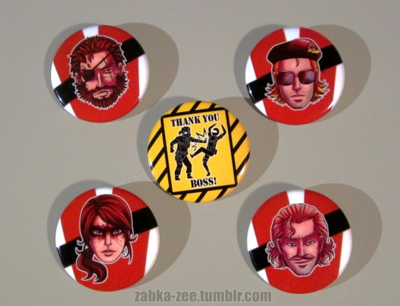 1.5 Metal Gear Solid V Button Pins | Etsy