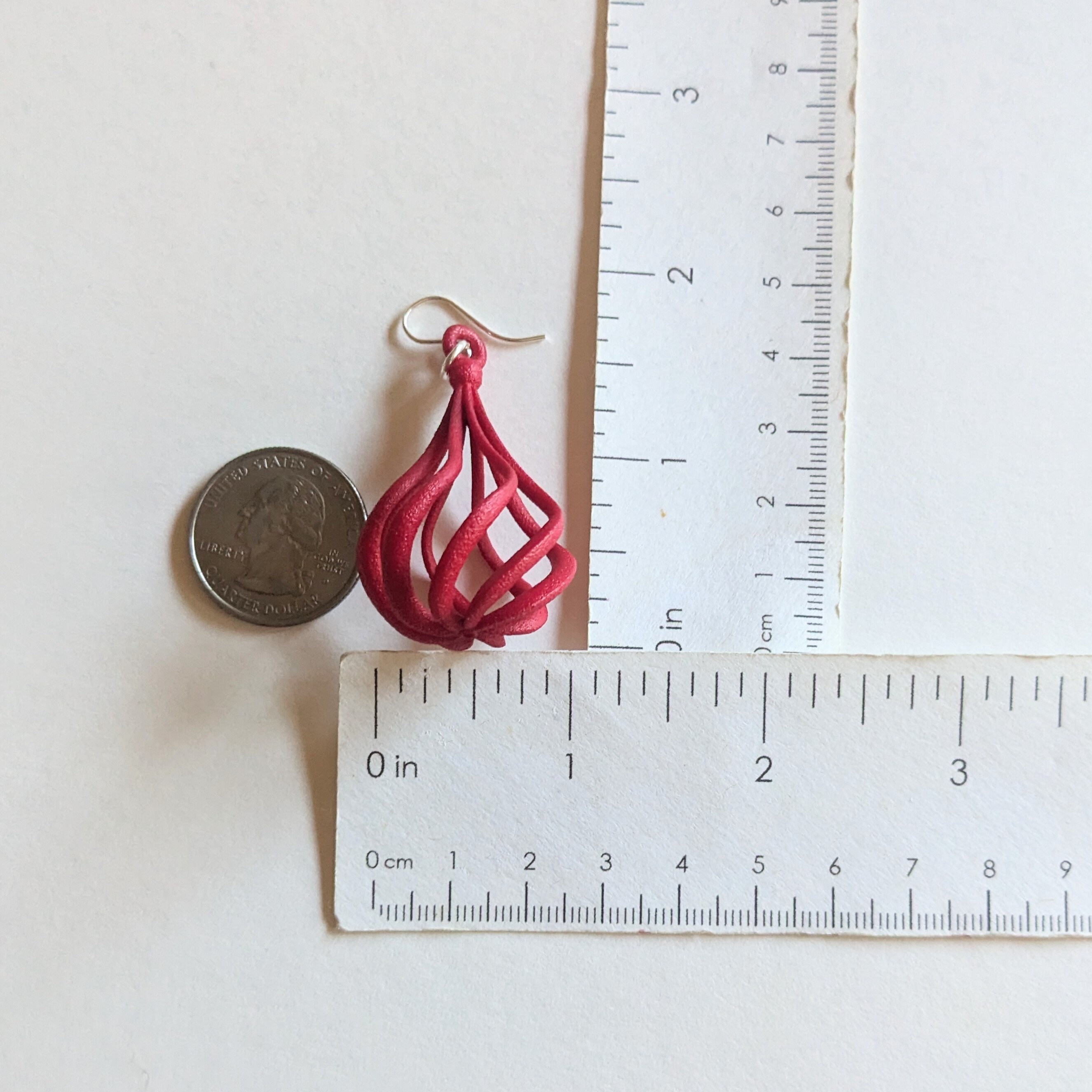 Garlic Red 3D Printed Earrings 3D Printed Earrings 3D Printed Jewelry ...