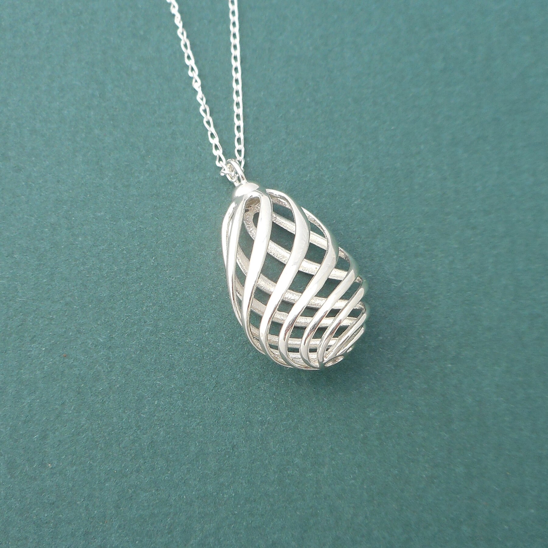 Flasket - Sterling Silver Pendant Made Using 3D Printing | 3D Printed ...