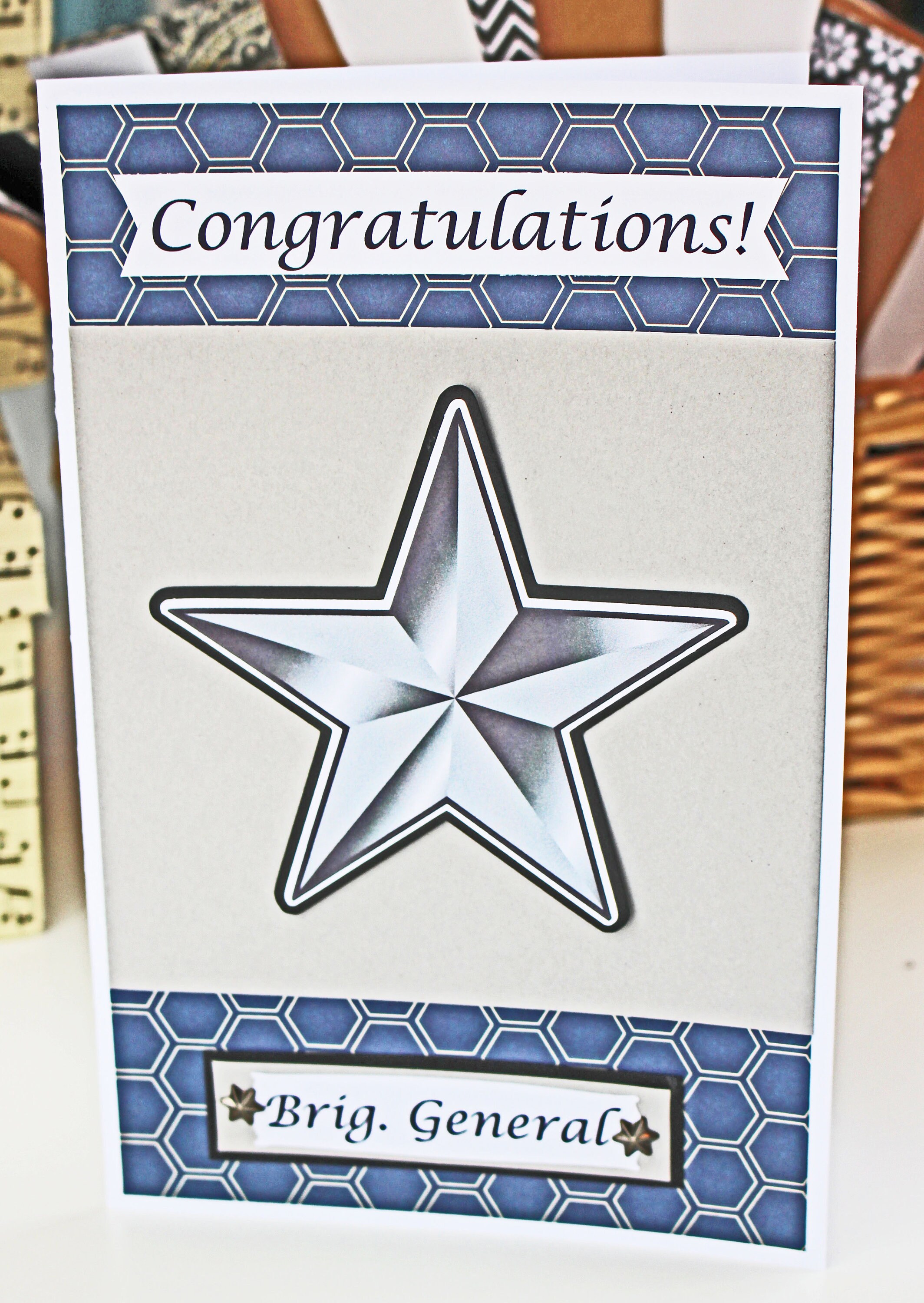 Air Force Promotion Card, Enlisted or Officer Ranks, Handmade US Air ...