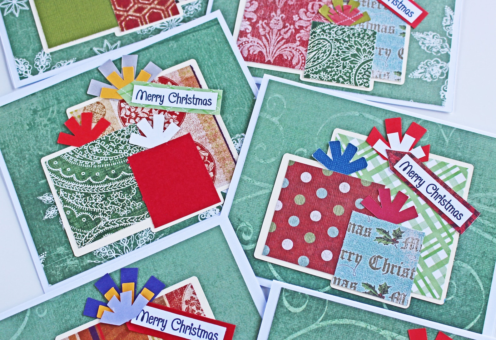 Set of 6 Christmas Present Cards Holiday Present Cards - Etsy