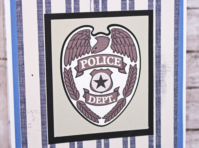Police Officer Card Law Enforcement Card Handmade Card | Etsy
