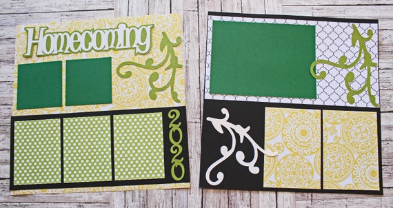 Homecoming Scrapbook Layouts
