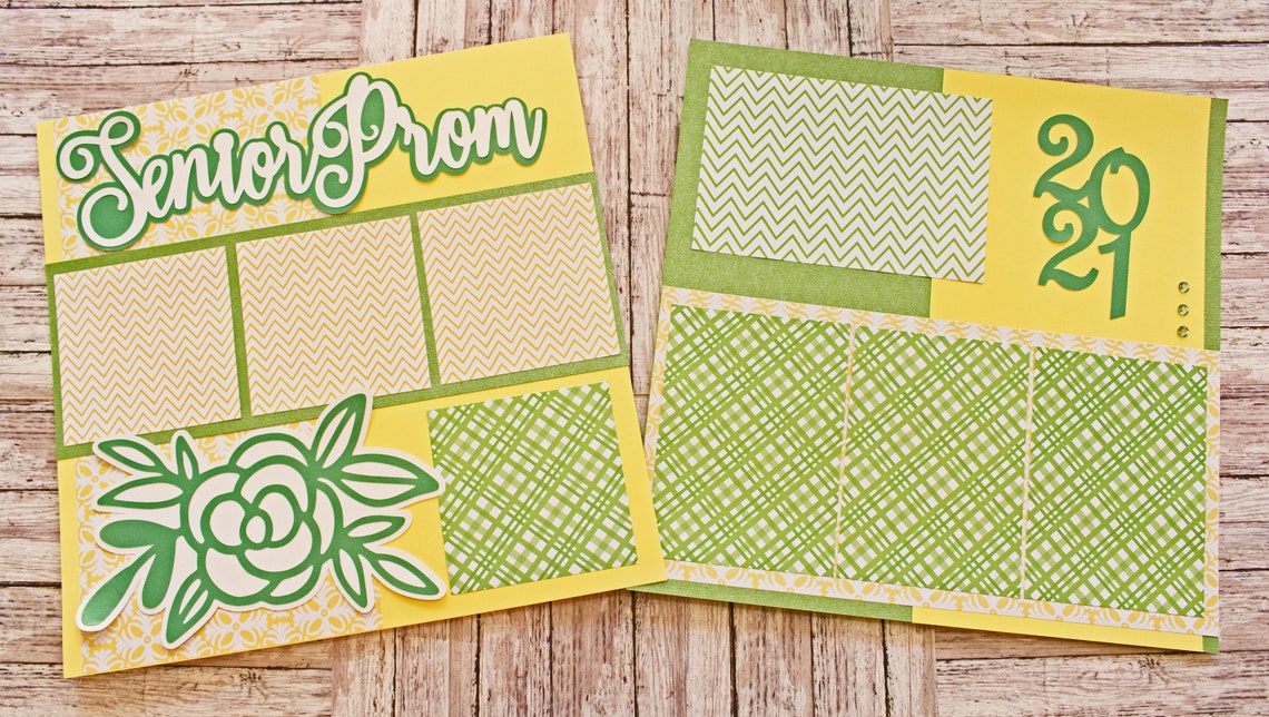 Any Color Senior Prom Junior Prom Scrapbook Pages Custom | Etsy