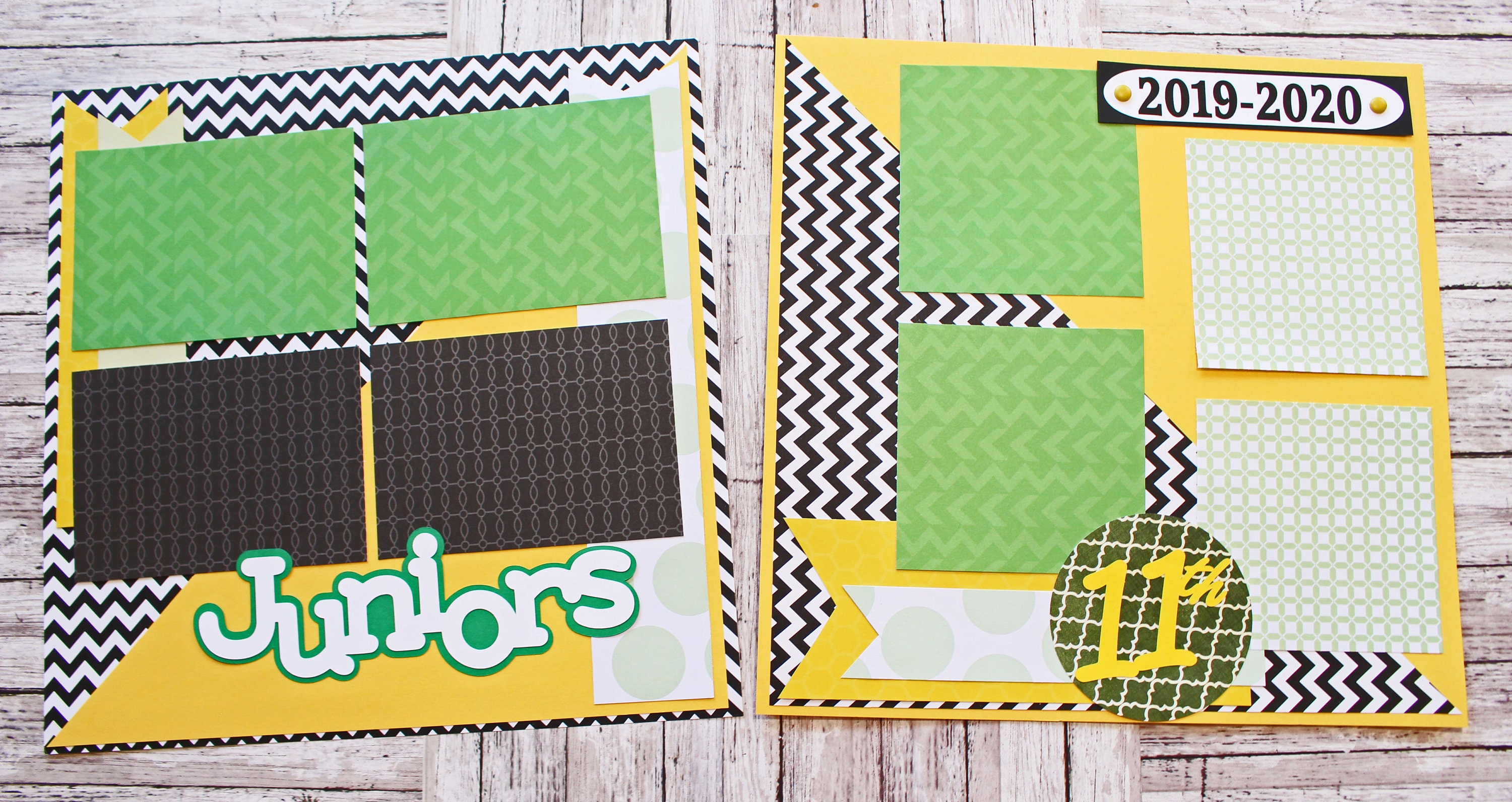Any Color, Junior Year, High School, Scrapbook Page Set, Scrapbook Page ...