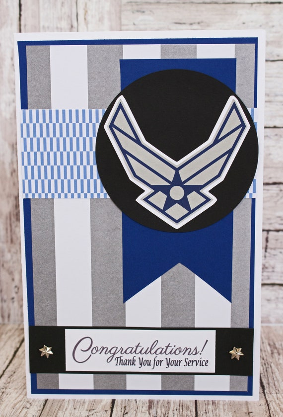 US Air Force Card Air Force Retirement Air Force Promotion | Etsy