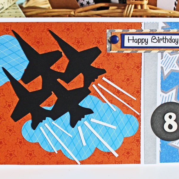 Jet Plane Birthday Card - Etsy