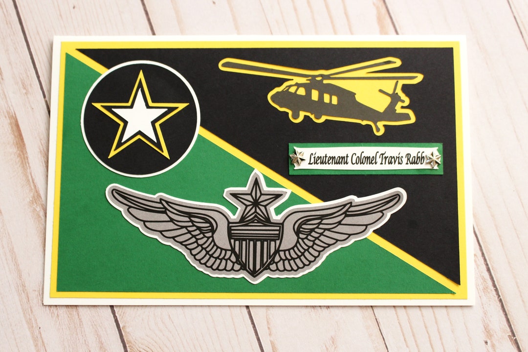 Made to Order Card, Custom Military Aviator Card, Aviator Wings ...