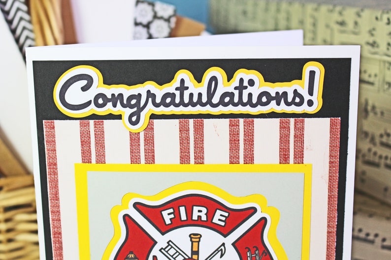 Firefighter Card Handmade Card Retirement Fireman - Etsy