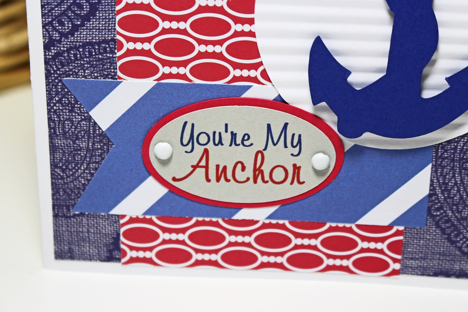 You're My Anchor Nautical Valentine Card Card for - Etsy