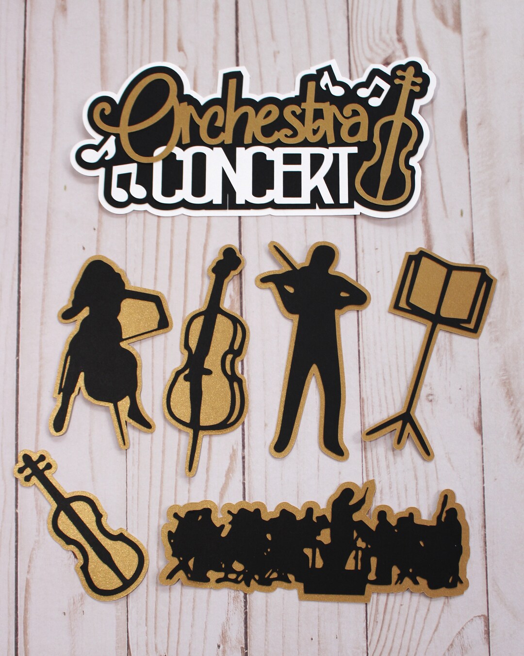 Customize Instrument and Colors, Orchestra Concert Die Cuts, Music ...