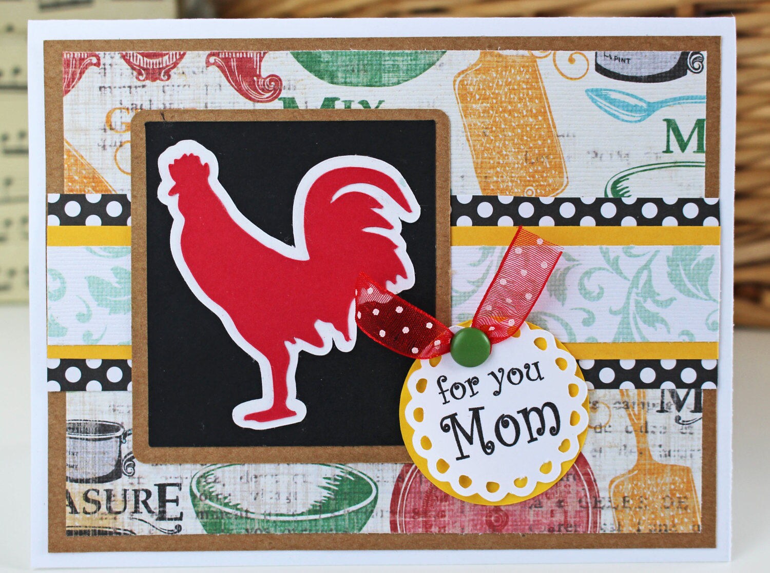 Custom, Handmade Red Hen Card, Handmade Greeting Card, Red Hen Greeting ...