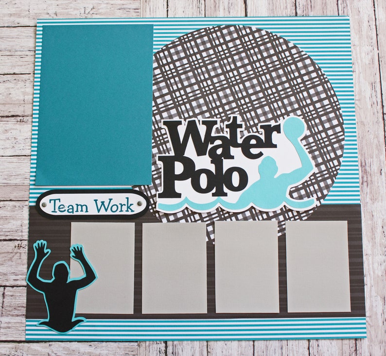 Pick Your Colors Custom Made Water Polo Scrapbook Page Set - Etsy